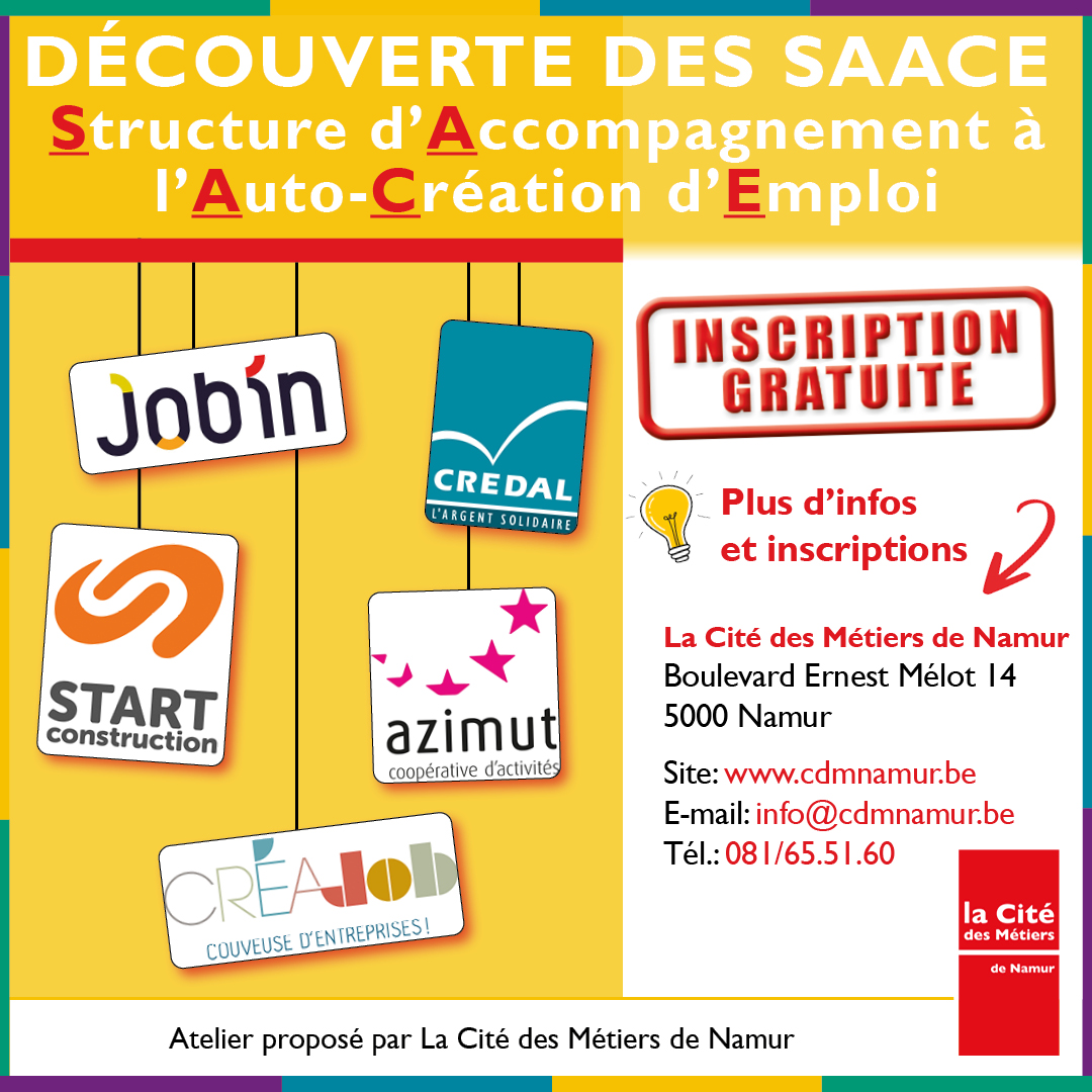 Venez découvrir l’accompagnement des SAACE : Azimut, Créa-Job, Crédal ...