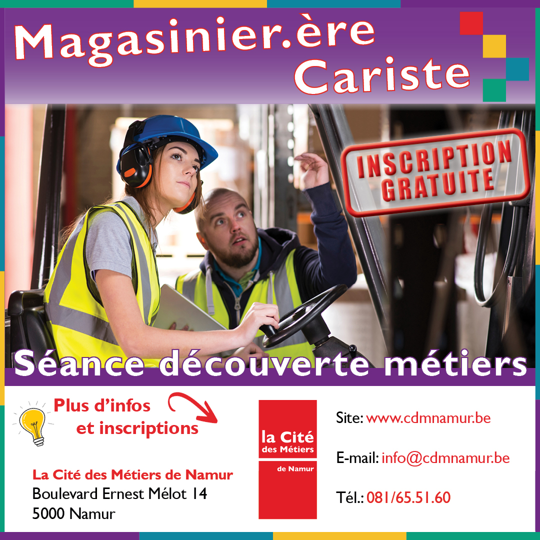 Découvrez les métiers de magasinier et de cariste - Cité des métiers de ...